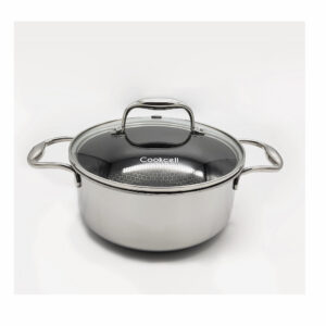 סיר היברידי COOK CELL נירוסטה איכותית מעטפת חיצוני ציפוי נון סטיק פנימי ...