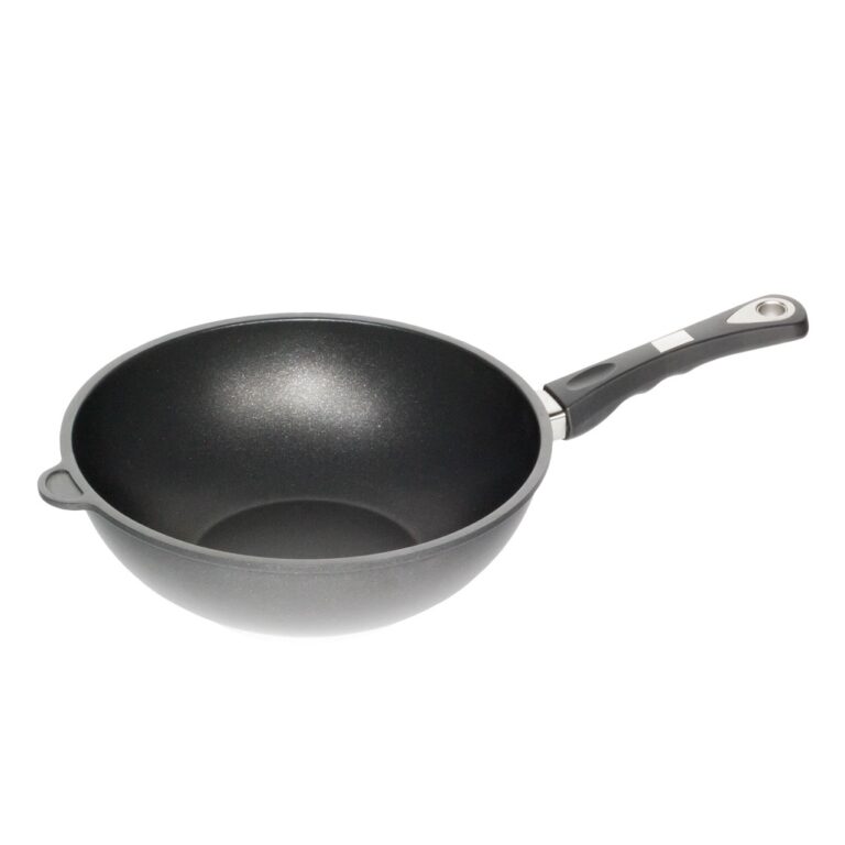 ווק עם ידית עץ 35 ס"מ - Bio Arcosteel - cook shop