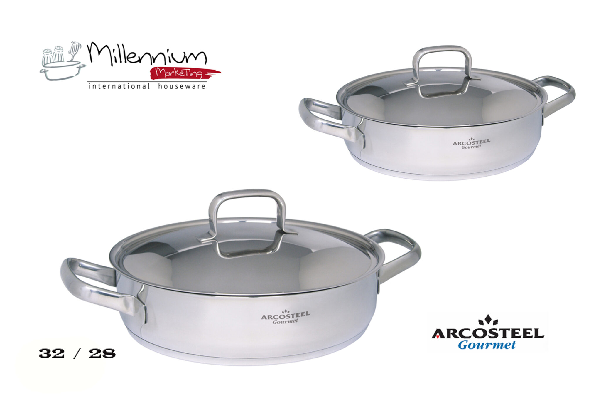 סוטז 24 ס"מ בנפח 3.5 ליטר ARCOSTEEL גורמה - cook shop