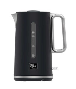 קומקום חשמלי שחור בעיצוב מרהיב מבית פוד אפיל - קוק שופ